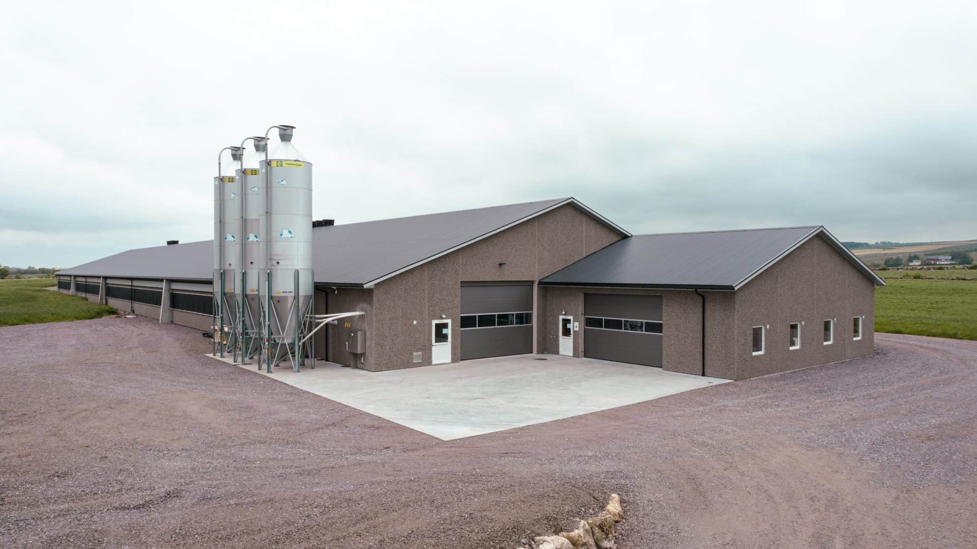 Moderne kyllinghus på Varhaug - Vigrestad Bygg