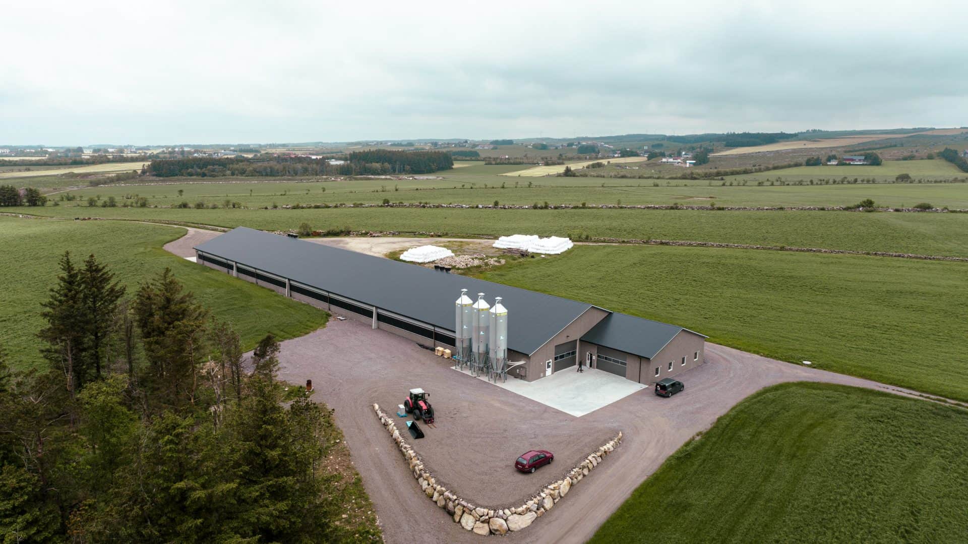 Moderne kyllinghus på Varhaug - Vigrestad Bygg